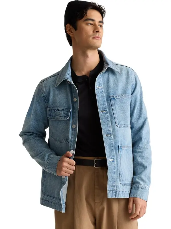 Quince Denim Chore Jacket - Indigo Blue