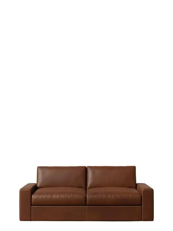 Quince Stillman Leather Sofa - Espresso