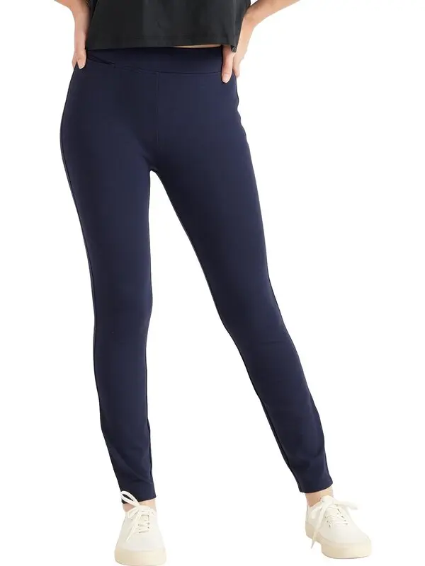 Quince Ultra-stretch Ponte Skinny Pants Tall - Navy