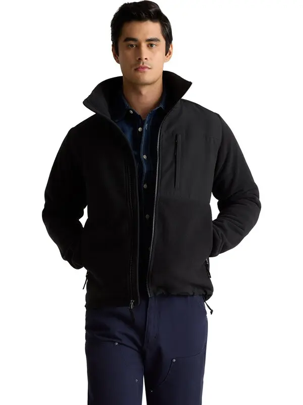 Quince Polar Fleece Full-zip Jacket - Bold Black