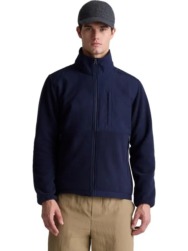 Quince Polar Fleece Full-zip Jacket - Deep Navy