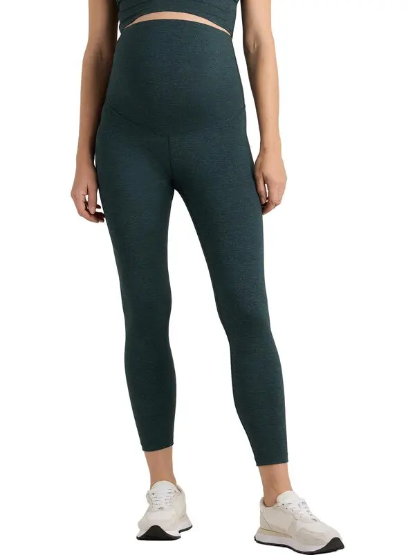 Quince Ultra-soft Maternity Legging - Heather Green