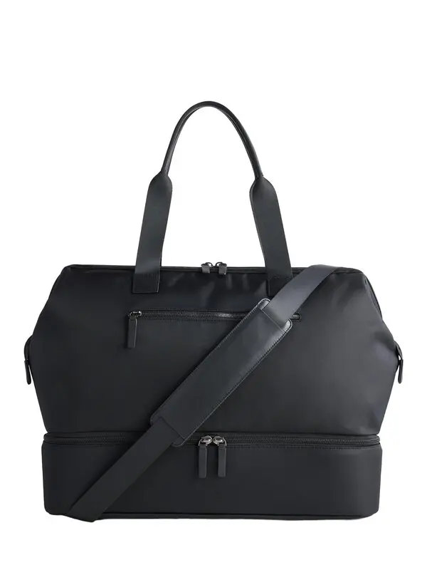 Quince Voyage Nylon Dual Compartment Weekender - Black