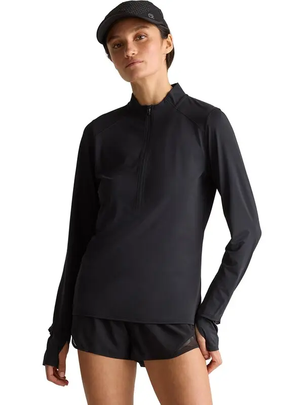 Quince Race Day Half-zip Pullover - Black