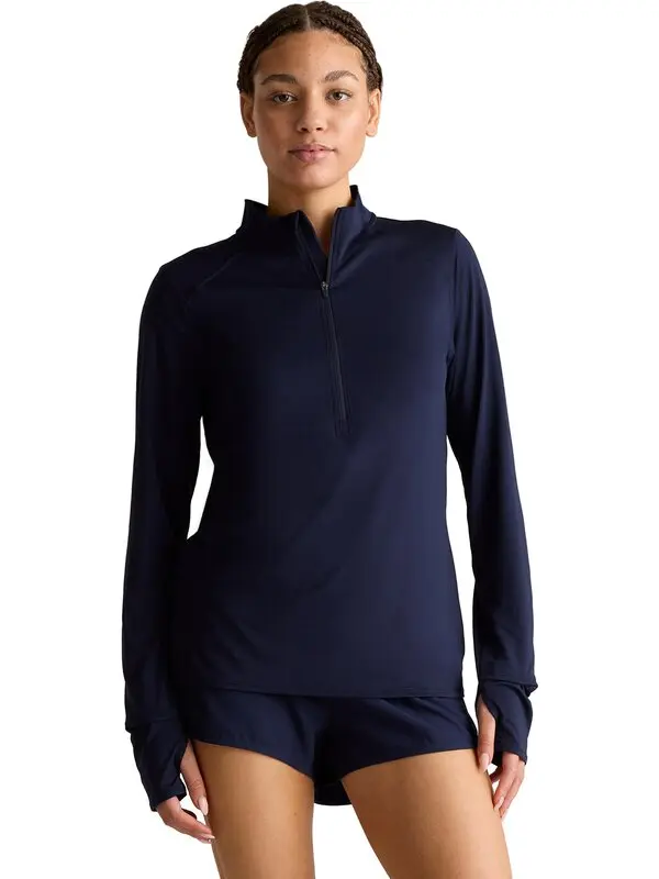 Quince Race Day Half-zip Pullover - Deep Navy