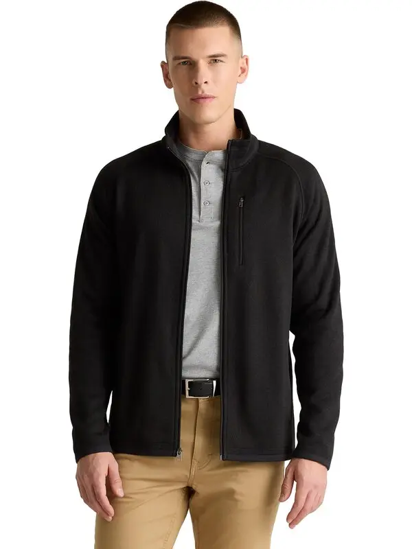 Quince Sweater-knit Fleece Full-zip Jacket - Black