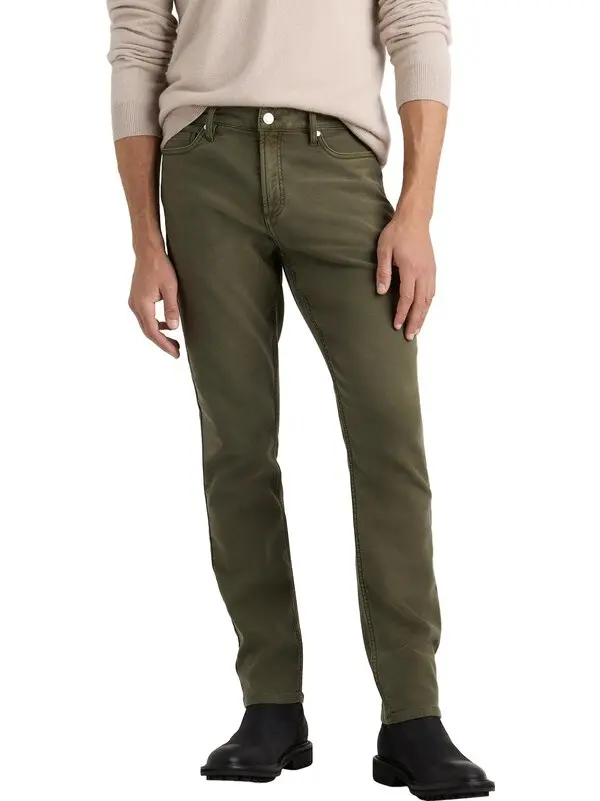 Quince French Terry 5-pocket Pants - Bayberry Olive