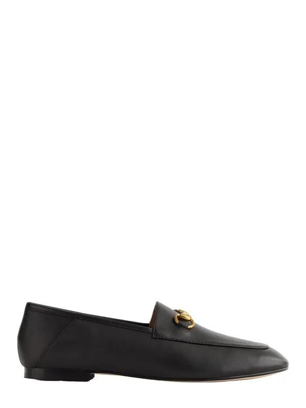 Quince Italian Leather Horsebit Loafer - Black