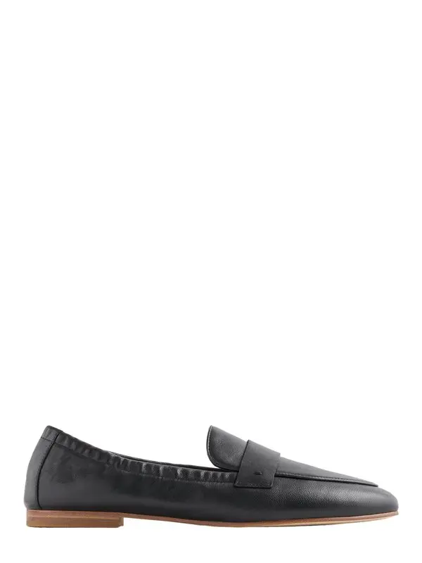 Quince Italian Leather Soft Loafer - Black