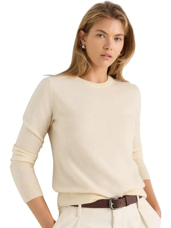 Quince Mongolian Cashmere Crewneck Sweater - Pale Custard Yellow