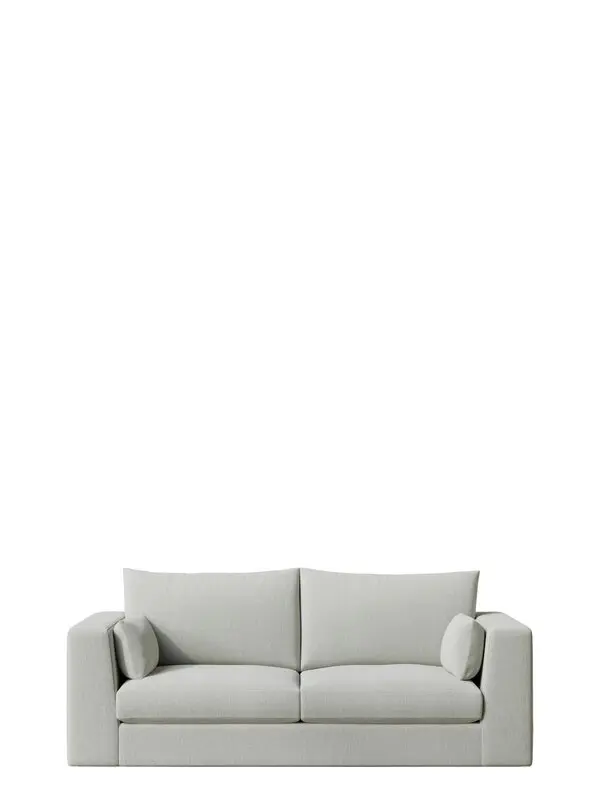 Quince Oasis Sofa In Performance Linen - Silver