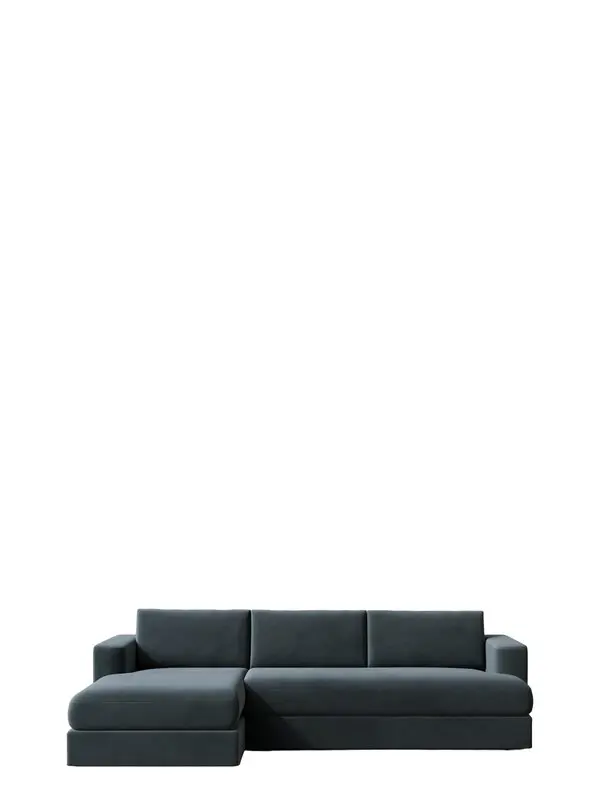 Quince Sierra Curved Arm Chaise Sectional - Pine