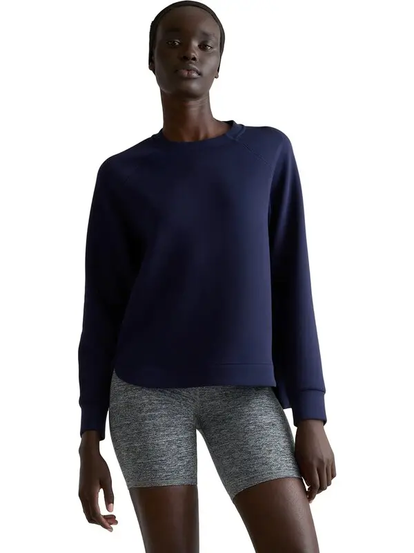 Quince Cloudcomfort Crewneck Sweatshirt - Deep Navy