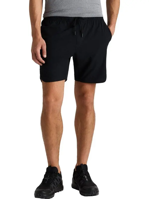 Quince Sweat Tech Training Unlined Shorts - Black
