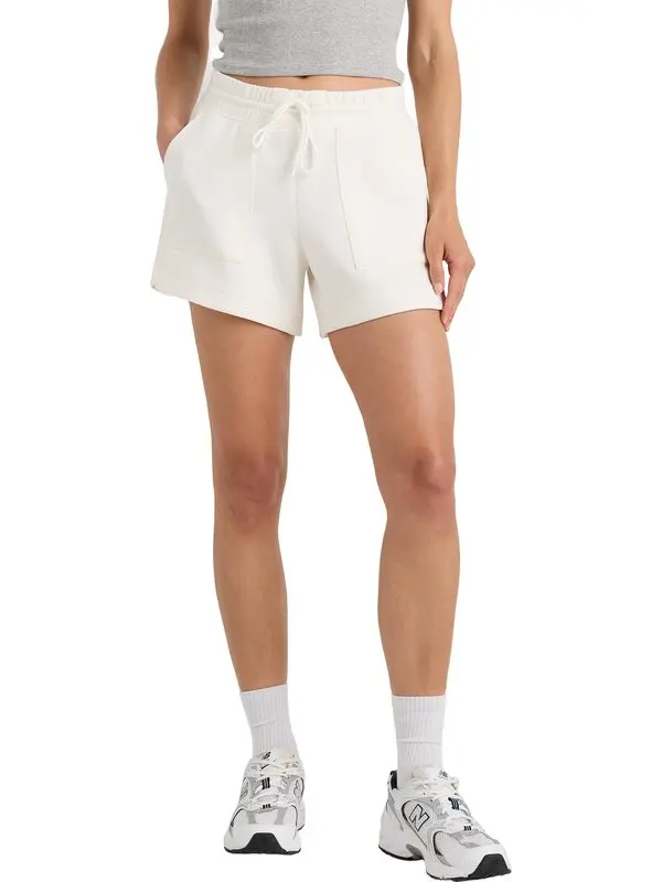 Quince High-rise Sweatshorts - Soft Ivory