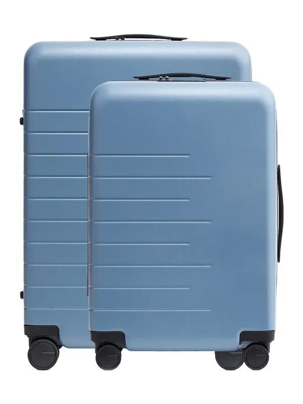 Quince Polycarbonate Suitcase Set - Blue
