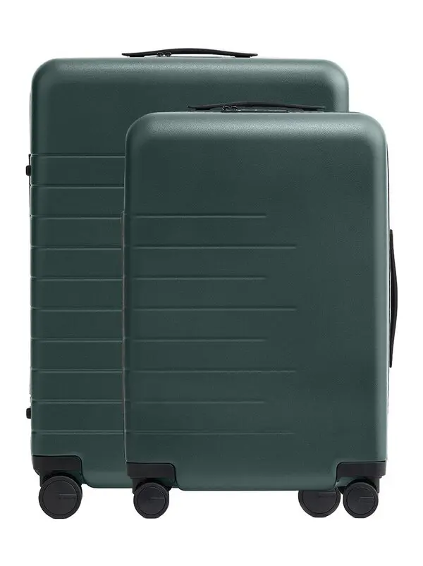 Quince Carry-on & Medium Check-in Suitcase Set - Dark Green