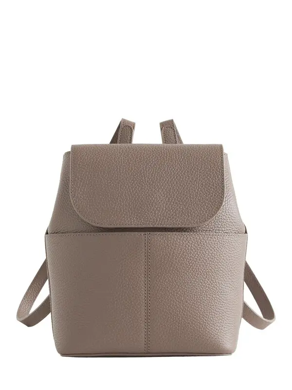 Quince Italian Leather Backpack - Mink