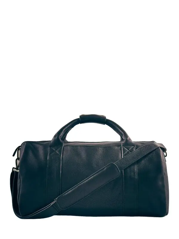 Quince Nappa Leather Duffle Bag - Black