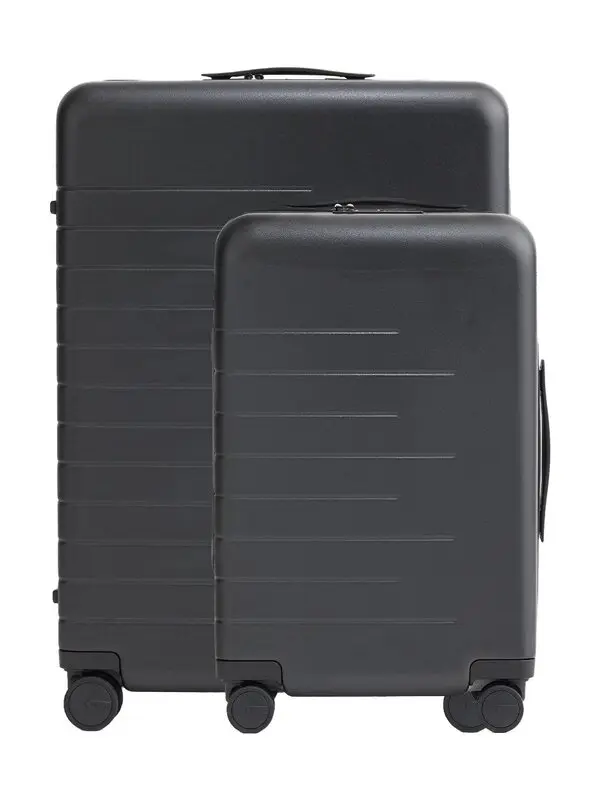 Quince Carry-on And Large Check-in Suitcase Set - Black