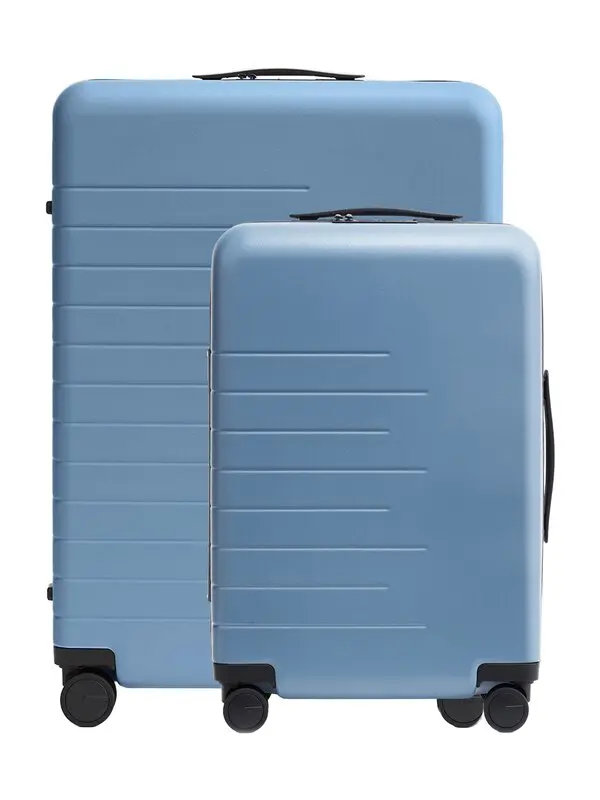 Quince Carry-on And Large Check-in Suitcase Set - Blue