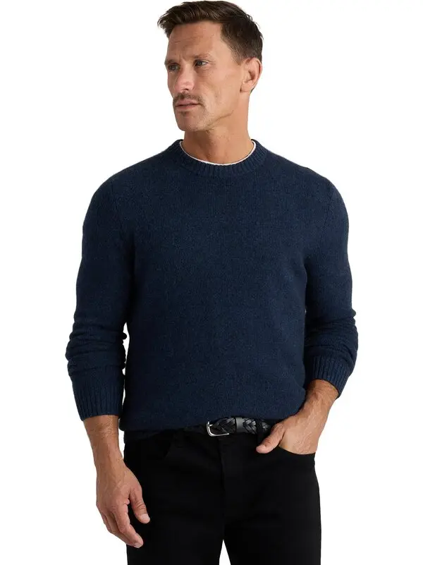 Quince 100% Yak Wool Crewneck Sweater - Starry Night Navy