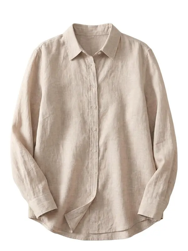 Quince 100% European Long Sleeve Shirt - Flax