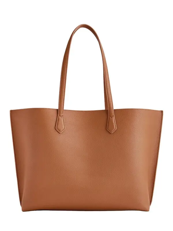 Quince Adeline Shopper Tote - Cognac