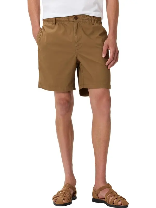 Quince Organic Stretch Cotton Pull On Chino Shorts - Soft Birch