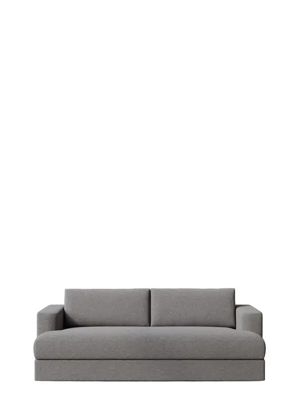 Quince Sierra Curved Arm Sofa In Performance Basketweave - Ash
