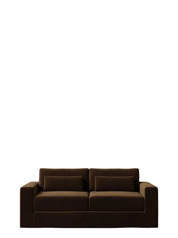 Quince Ashford Deep Seat Performance Velvet Sofa - Java