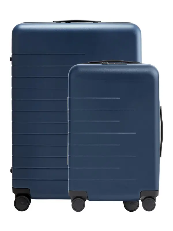 Quince Expandable Suitcase Set - Navy
