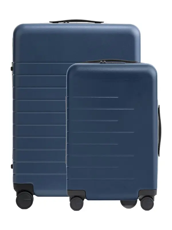 Quince Expandable Suitcase Set - Navy