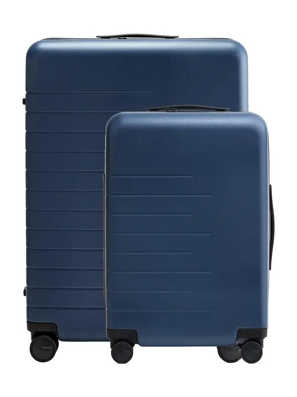 Quince Expandable Carry-on And Large Check-in Suitcase Set - Navy