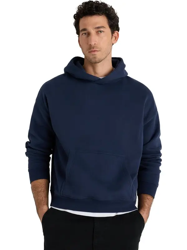 Quince Everyday Fleece Hoodie - Washed Deep Navy