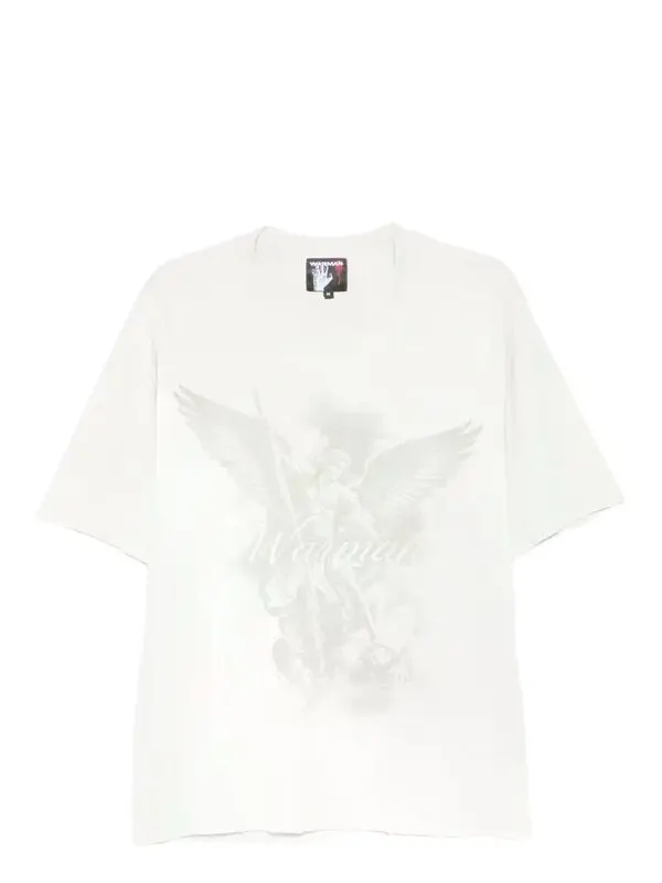 WARMAN Graphic-print T-shirt - Neutrals