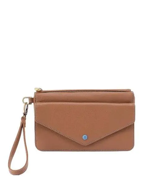 Hobo Leather Wristlet - Brown Sugar