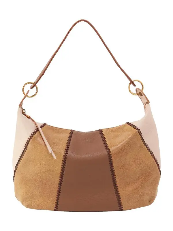 Hobo Opal Leather Shoulder Bag - Timber Brown
