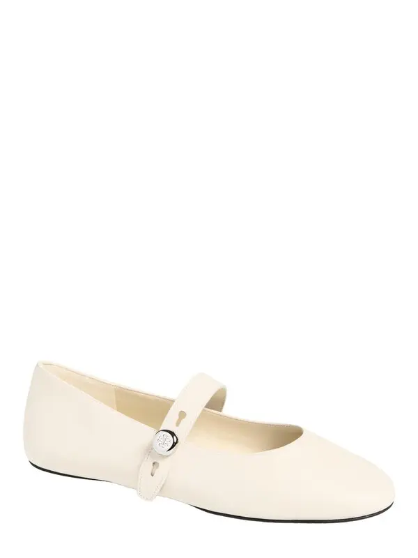 Tory Burch Romy Mary Jane Flat - Light Cream