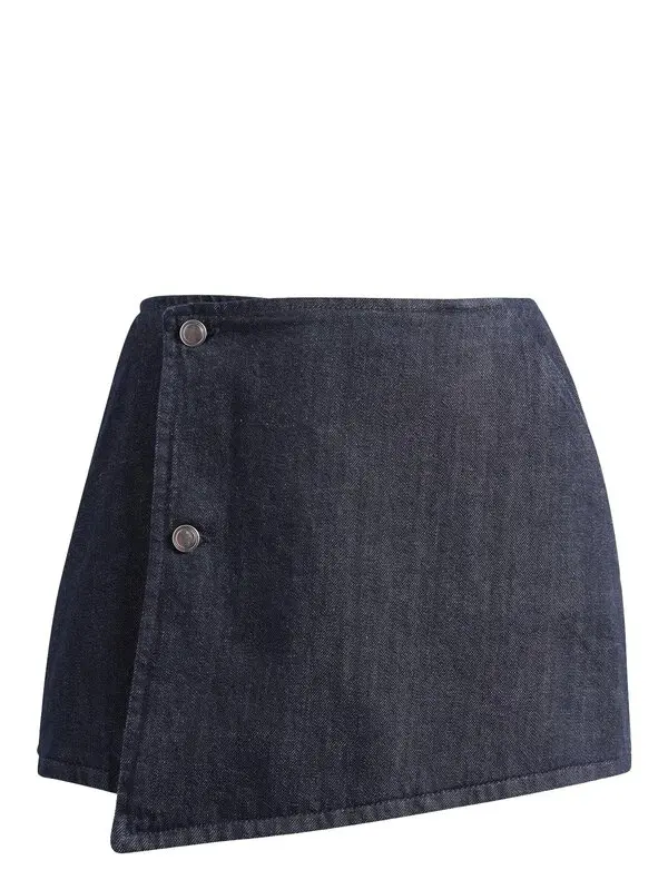 Good American Denim Mini Skort - Indigo1187