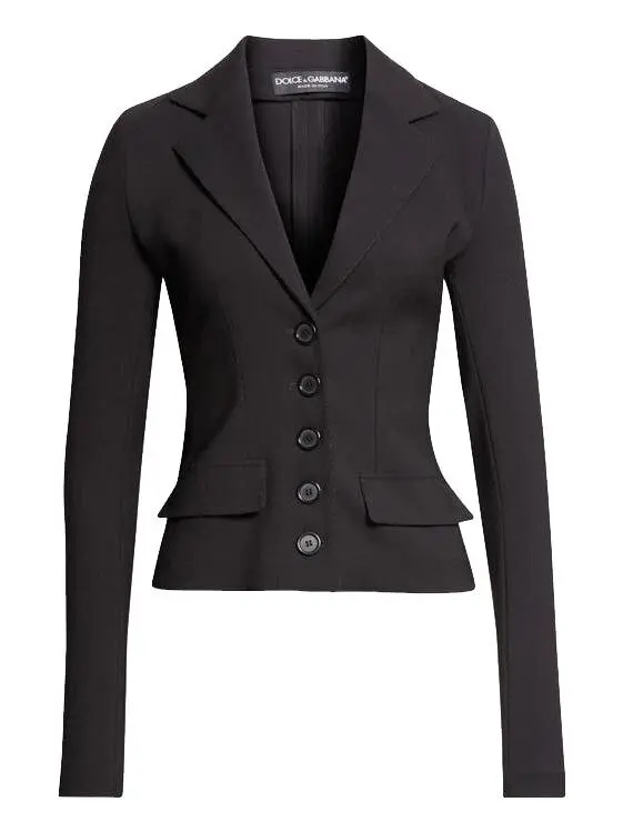 Dolce & Gabbana Tailored Stretch Wool Jacket - Nero