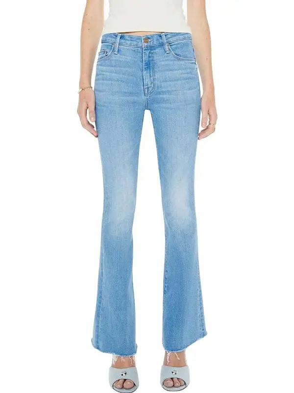 MOTHER Fray Hem Flare Jeans - Satisfy Your Cravings
