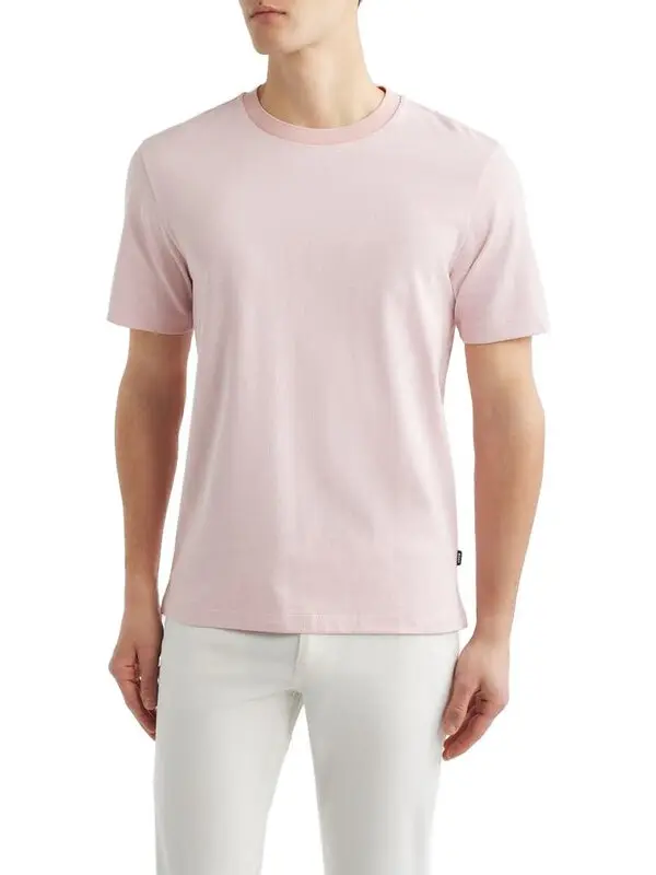 BOSS Thompson Solid T-shirt - Light Pastel Pink