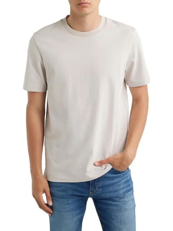BOSS Thompson Solid T-shirt - Open Beige