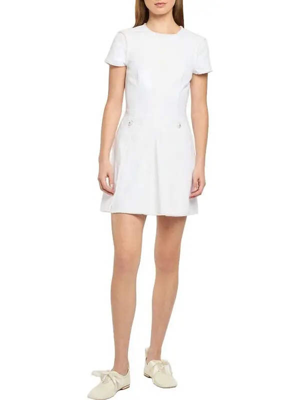 Cinq À Sept Nova Stretch Denim Minidress - White