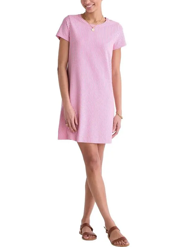 Vineyard Vines Seersucker Stripe Knit Dress - Bahama Breeze
