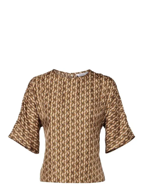 Max Mara Nordica Printed Silk Blouse - Multicoloured
