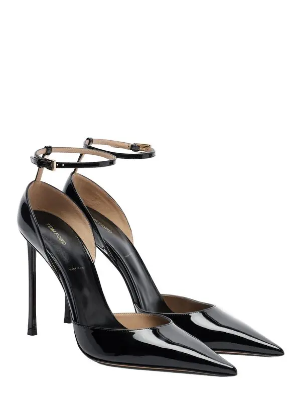 TOM FORD Vertigo Patent Leather Pumps - Black