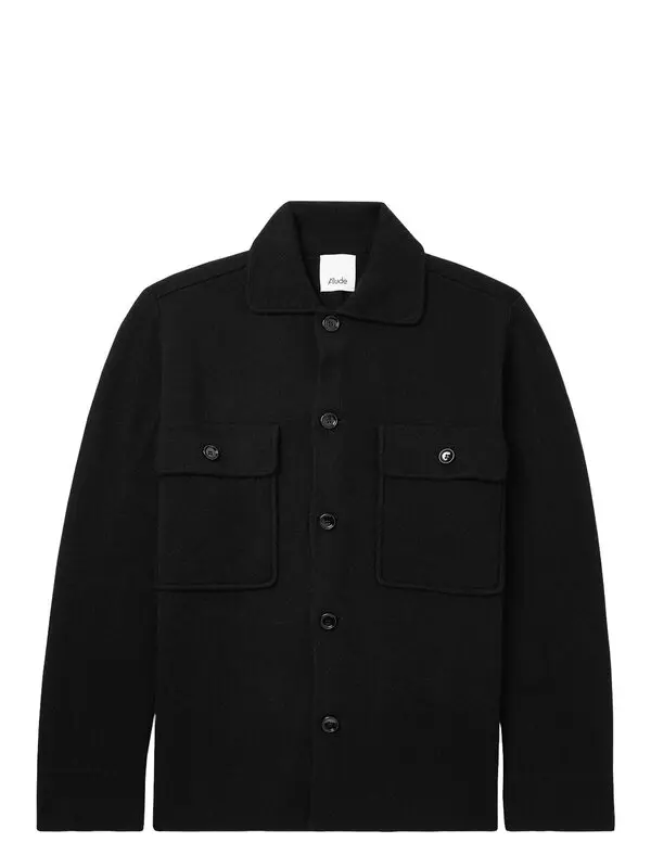 ALLUDE Virgin Wool And Cashmere-blend Cardigan - Black