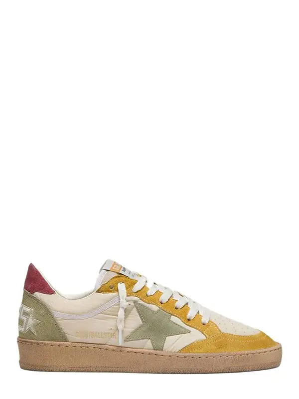 GOLDEN GOOSE Ball Star Leather-trimmed Sneakers - Multi